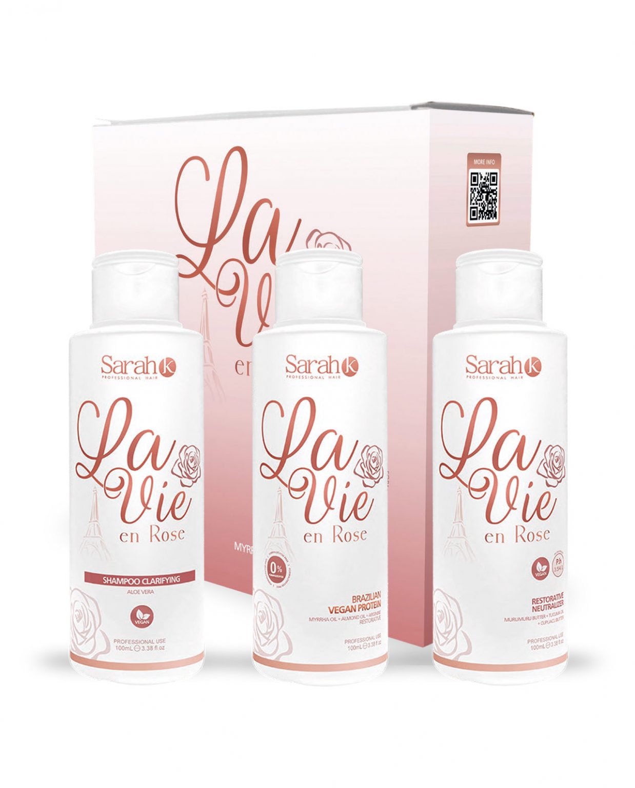 Mini Kit La Vie en Rose – Sistema de Alisado Vegano – Sarahk|Chile